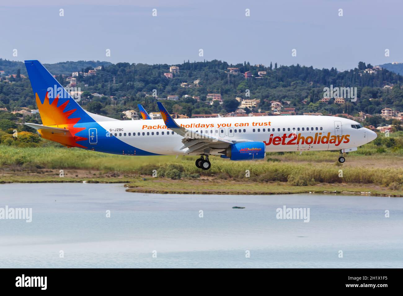 Corfu, Greece - September 19, 2020: Jet2 Boeing 737-800 airplane at ...