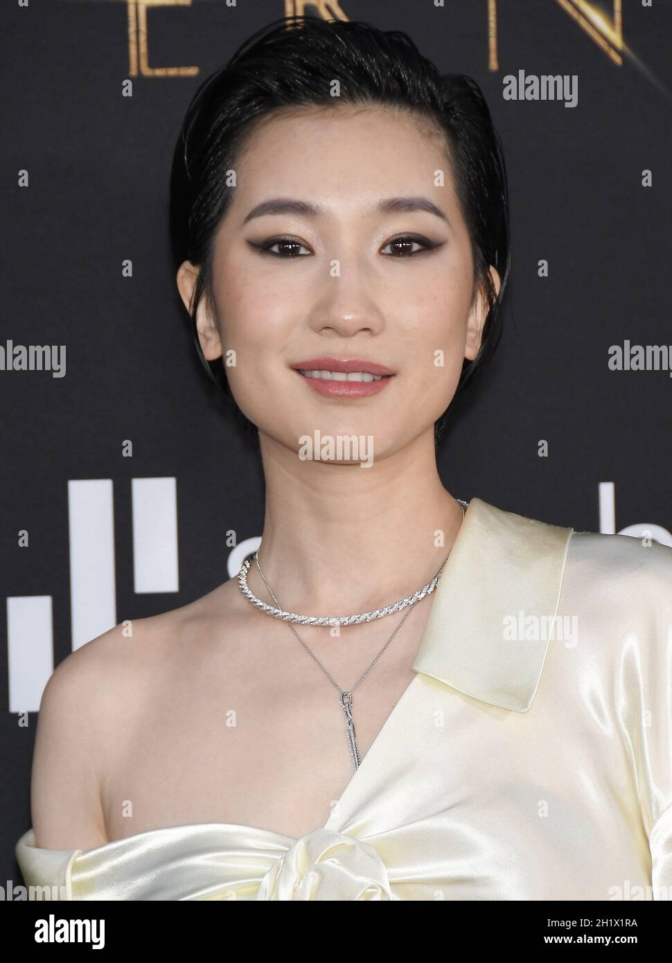 Hollywood, CA, October 18, 2021. Meng'er Zhang arrives at Marvel ...