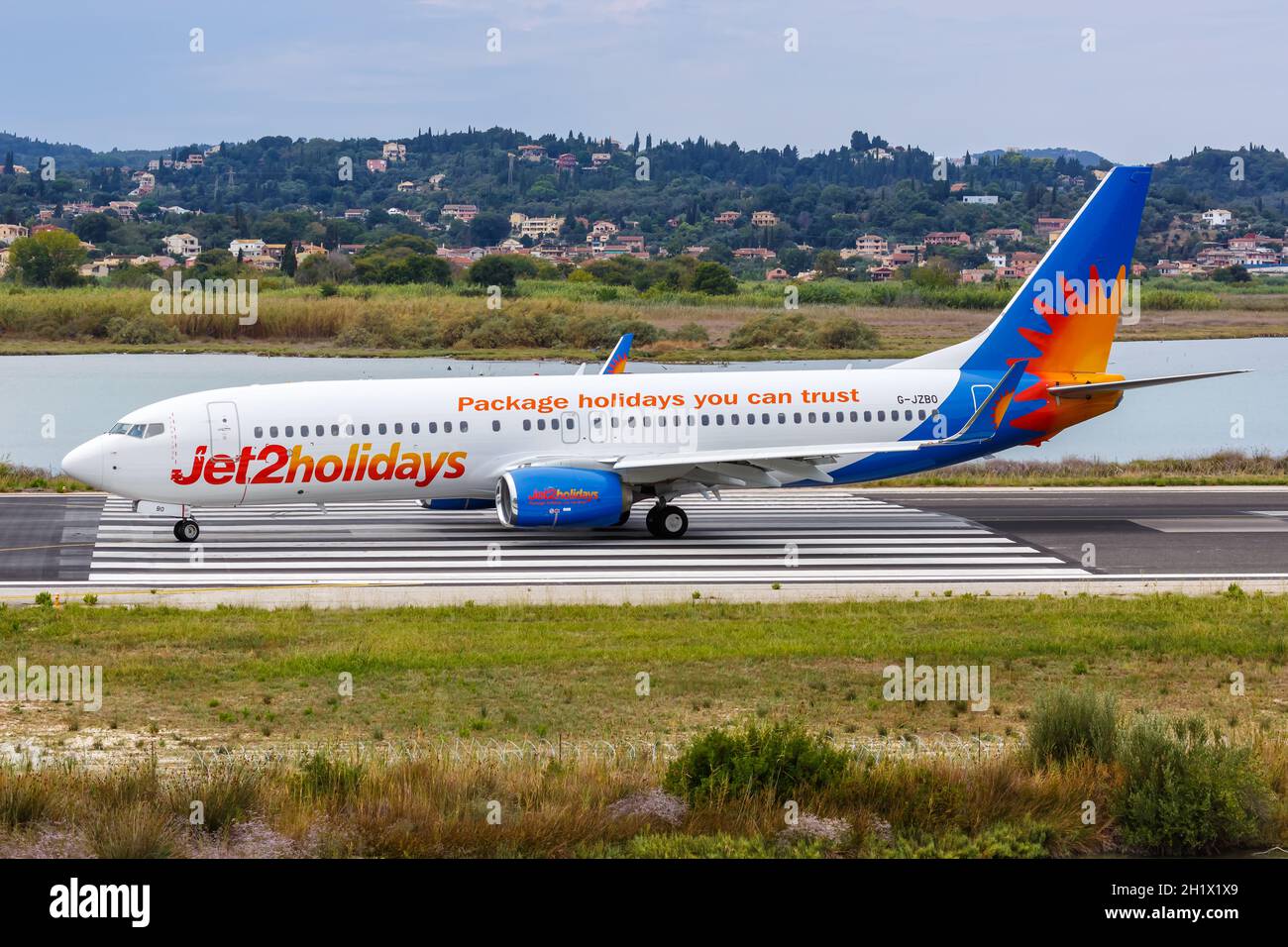 Corfu, Greece - September 17, 2020: Jet2 Boeing 737-800 airplane at ...