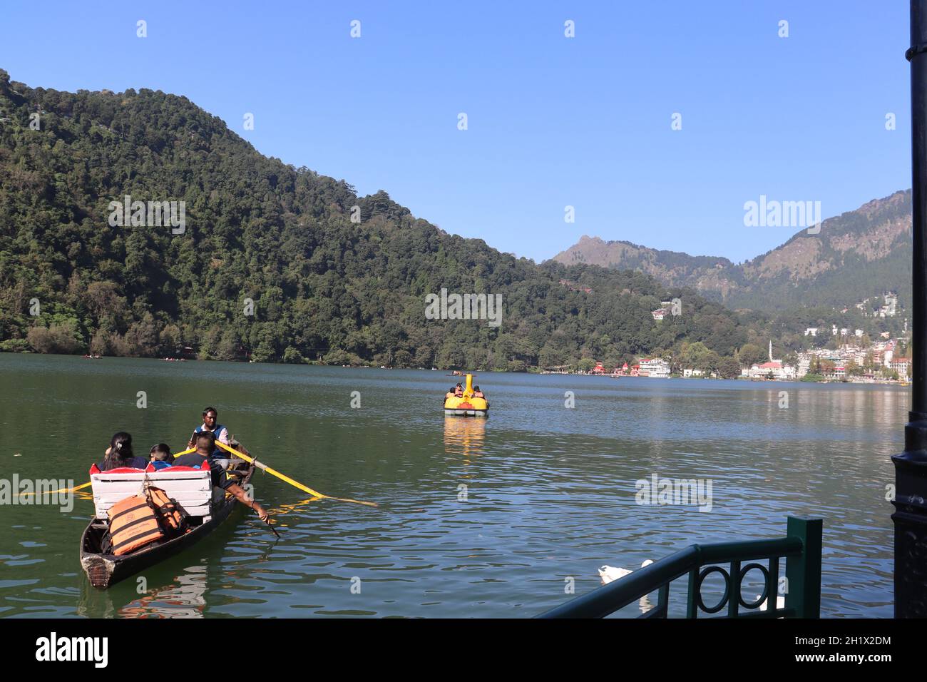 Beautiful Naini Lake in Nainital uttarakhand Stock Photo - Alamy
