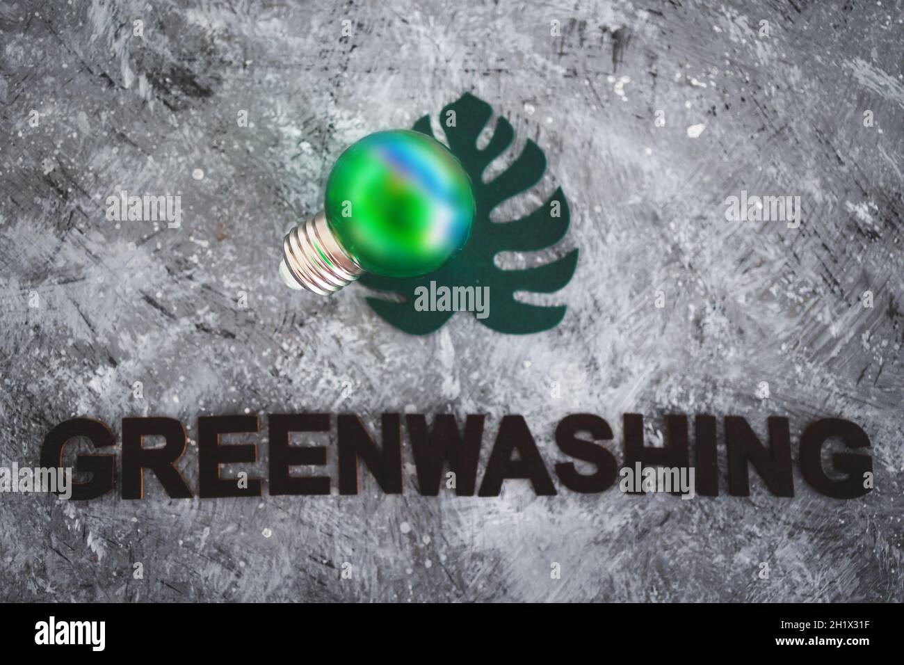 greenwashing and companies pretending to be sustainable conceptual ...