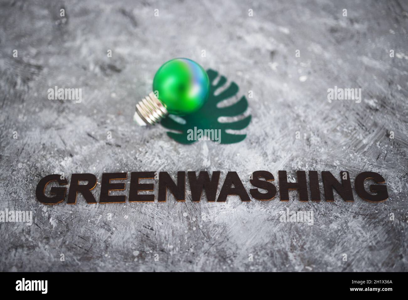greenwashing and companies pretending to be sustainable conceptual ...