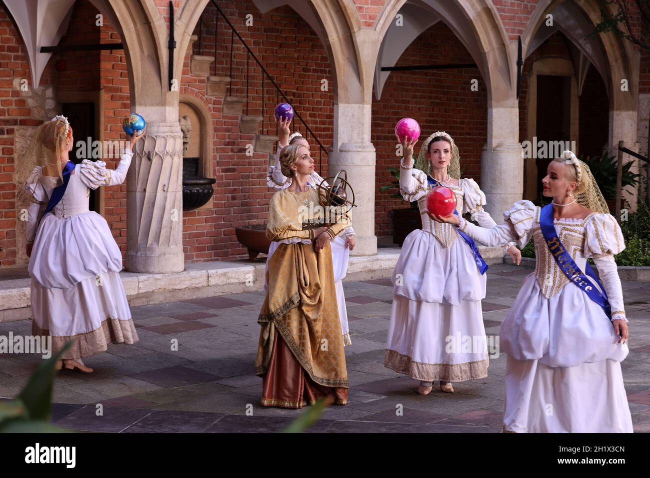 Krakow, Poland - July 29, 2021: Performance - Harmonia Mundi performed ...