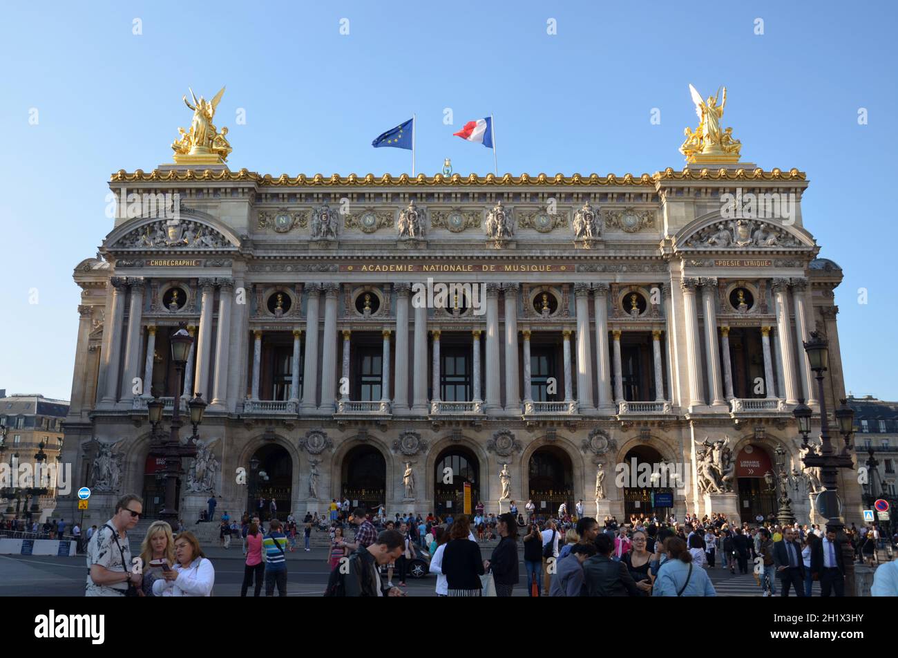 The Paris Opera or Garnier Palace.France. Opera House placed in Place ...