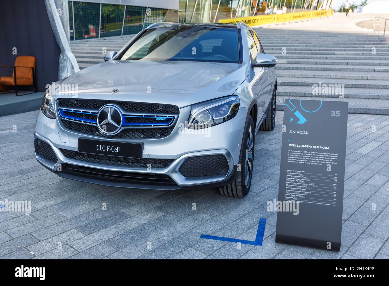 Stuttgart, Germany - September 15, 2019: Mercedes-Benz fuel cell car ...