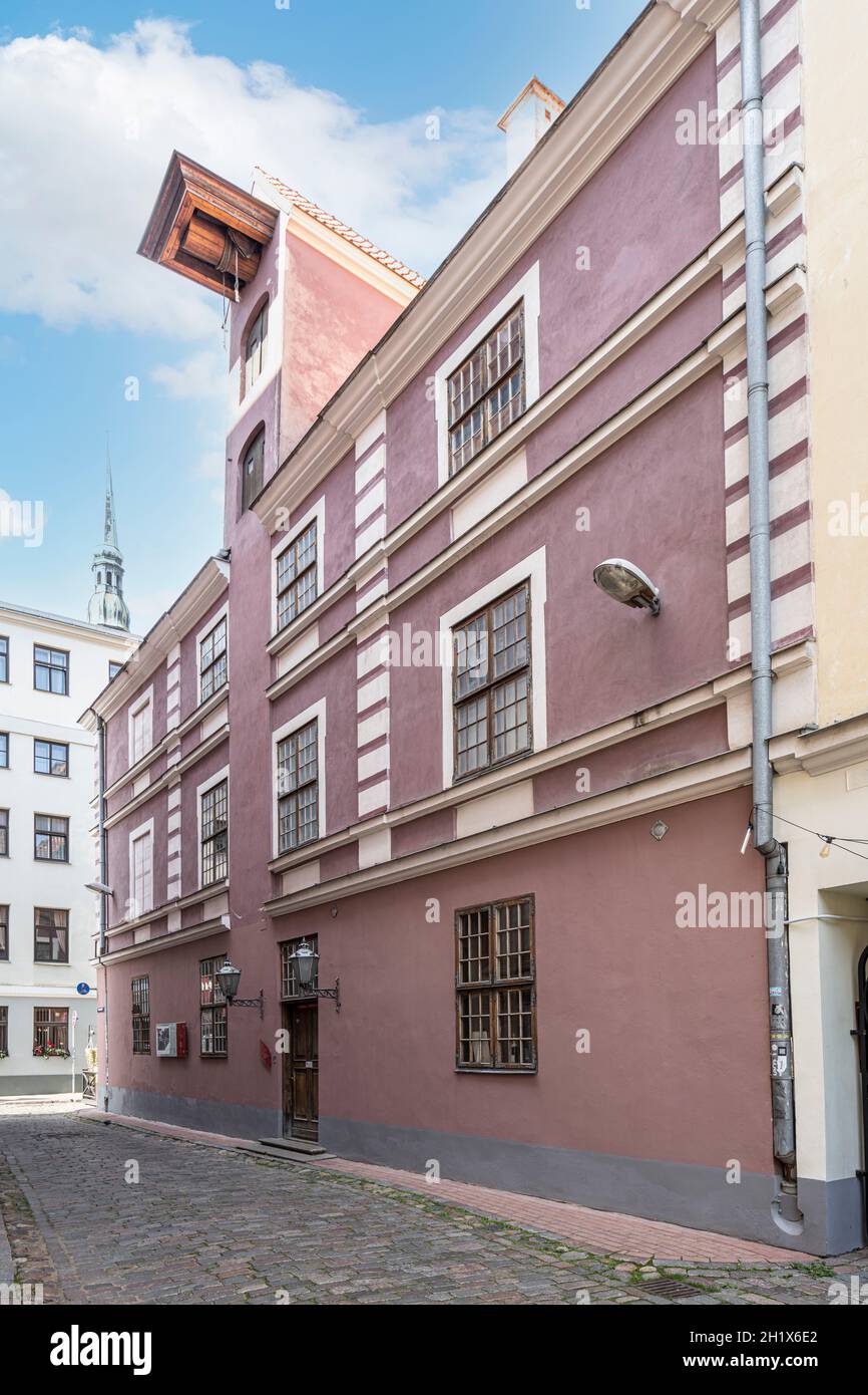 Riga, Latvia. August 2021. exterior view of the Latvian Museum of ...