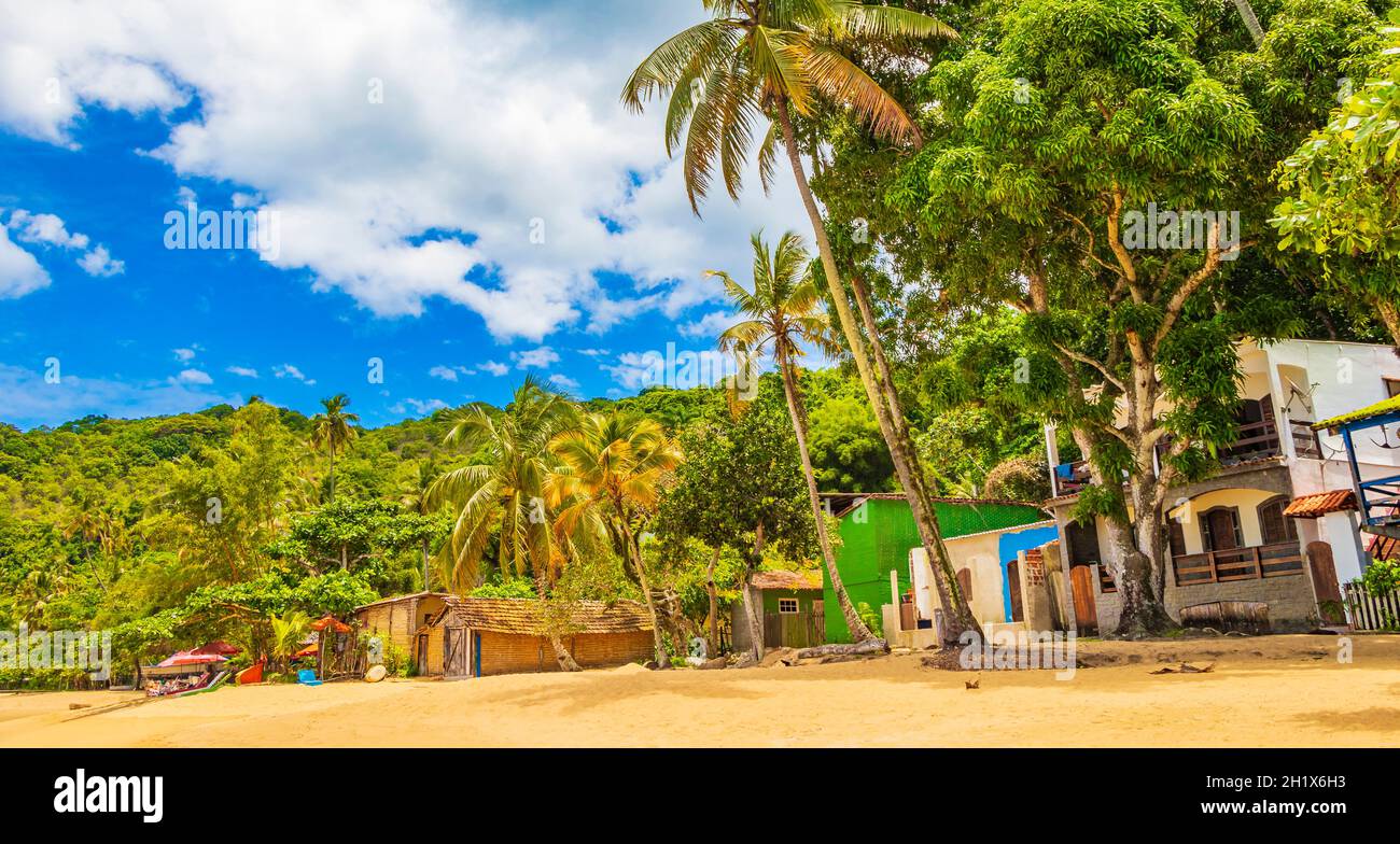 The big tropical island Ilha Grande Praia de Palmas beach in Angra dos ...