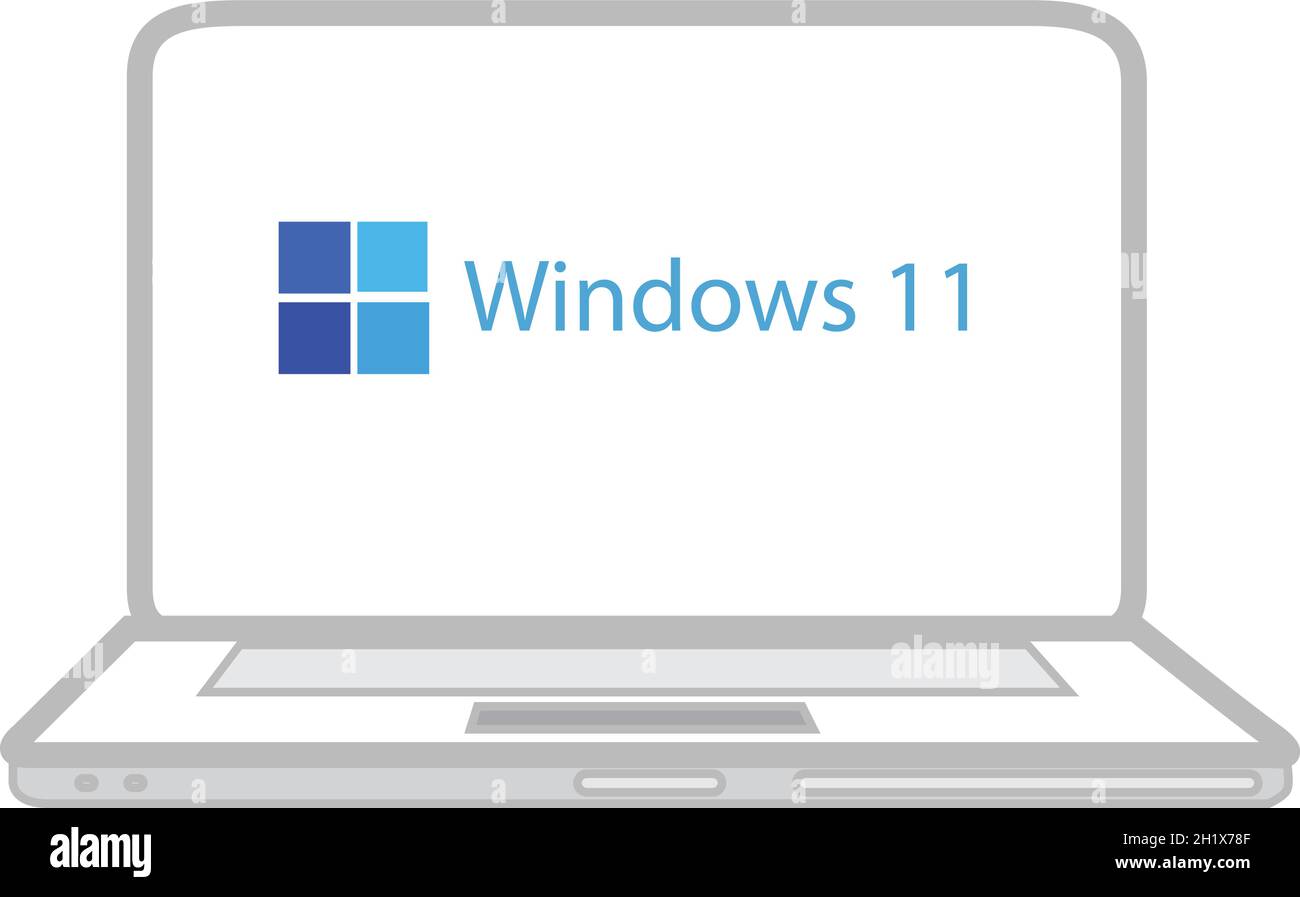 Windows 11 laptop Stock Vector Images - Alamy