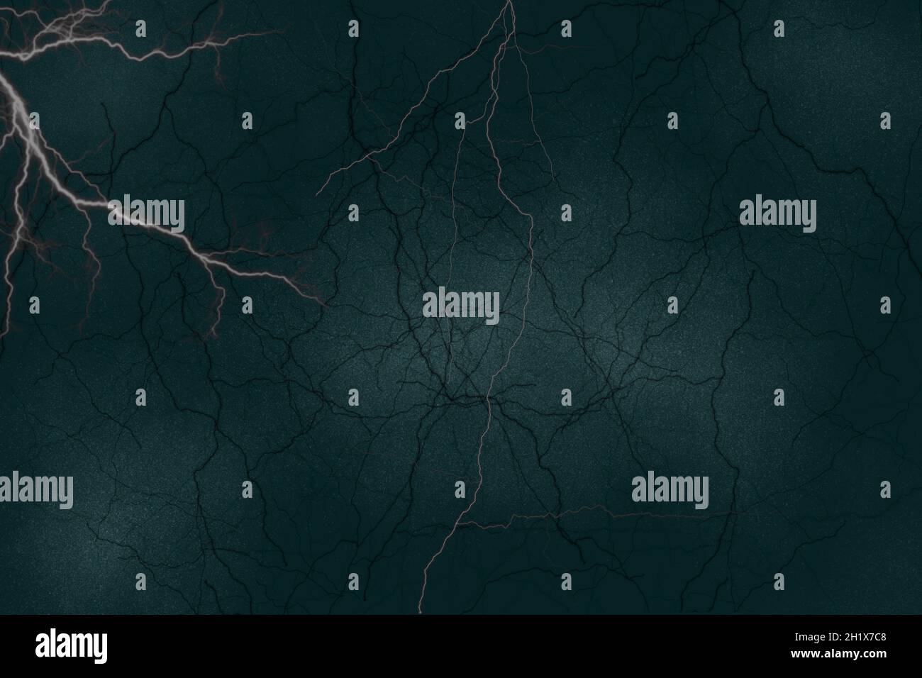 Illustration of lightning on the dark sky background Stock Photo - Alamy