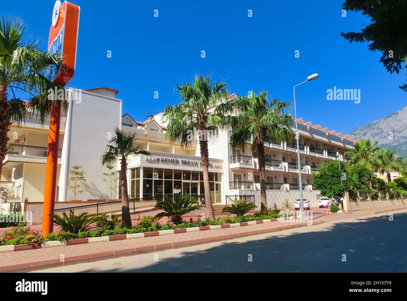 Kemer, Antalya, Turkey - May 11, 2021: Kemer Dream Hotel 4 star hotel ...
