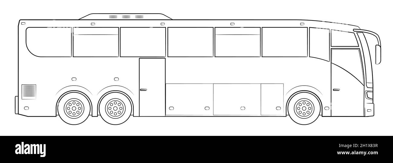 Coach bus vector stock illustration Stock Vector Image & Art - Alamy