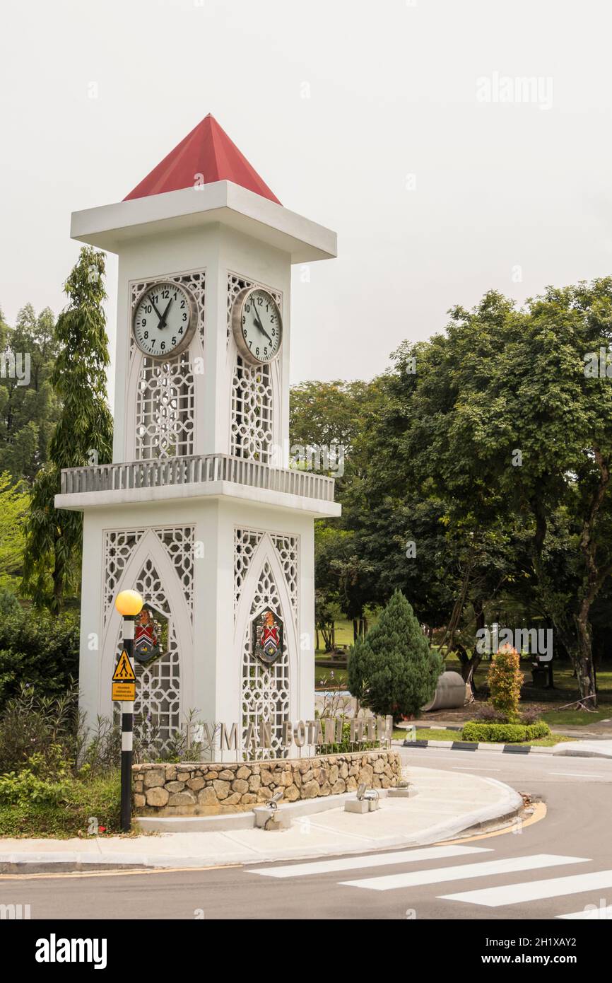 Beautiful Lake Gardens Clock Tower in Kuala Lumpur, Malaysia Stock ...