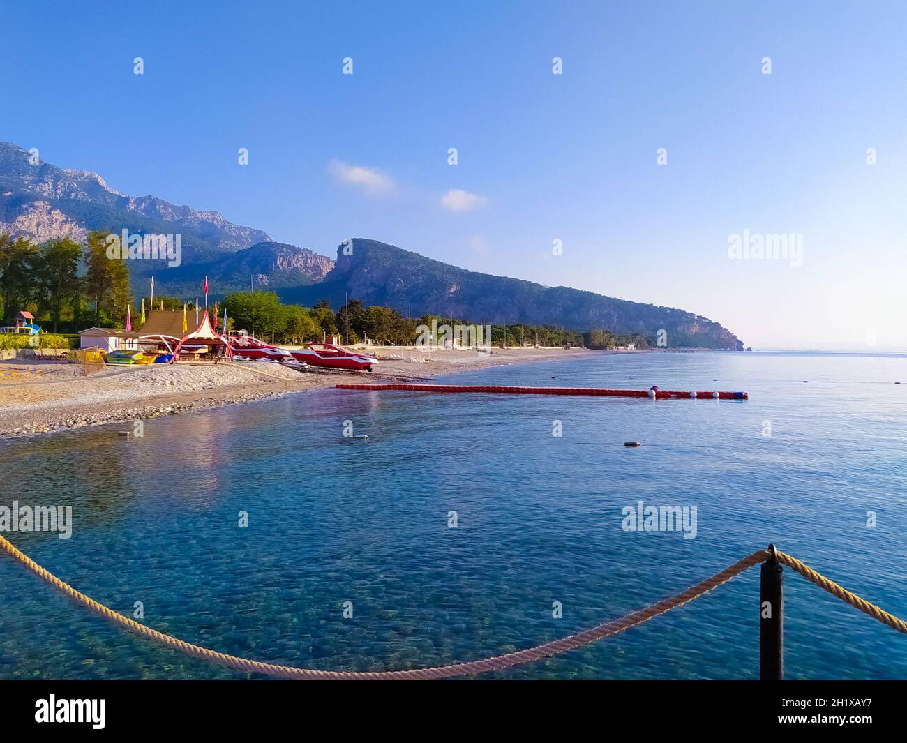 Beldibi, Kemer, Antalya, Turkey - May 11, 2021: The view of Rixos ...
