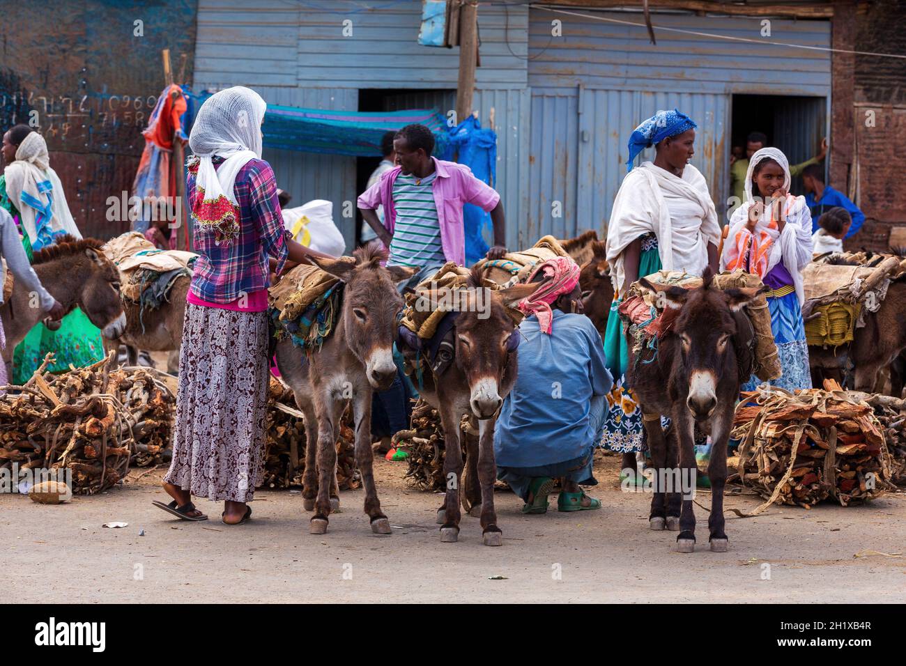 Freight loaded donkey hi-res stock photography and images - Alamy