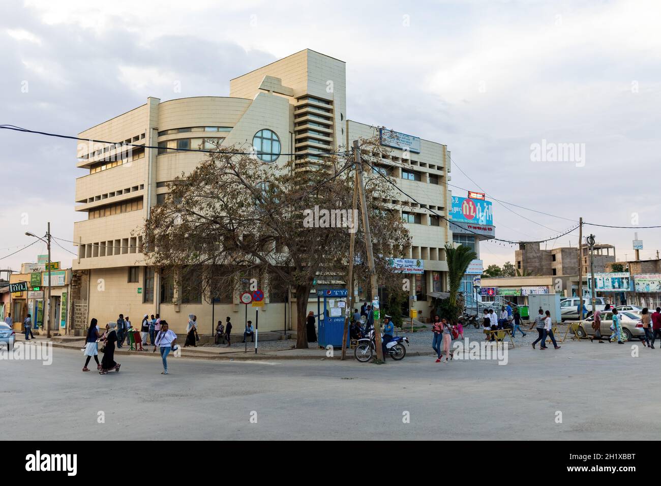 Mekelle, ETHIOPIA, APRIL 29th. 2019, Ordinary Ethiopians on the street ...