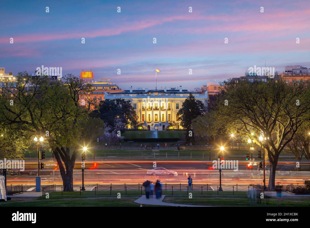 The White House in Washington, D.C. in USA at sunset Stock Photo - Alamy