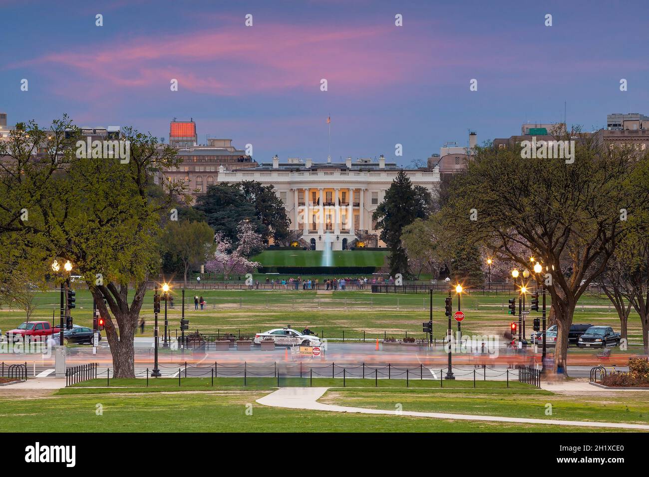 White house sunset dc hi-res stock photography and images - Alamy