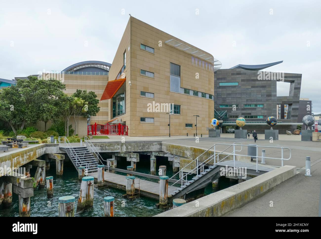 Museum of New Zealand Te Papa Tongarewa in Wellington, the capital city ...
