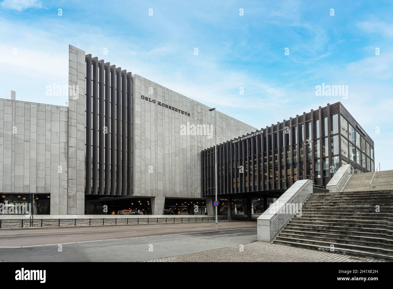 Oslo, Norway. September 2021. exterior view of the Oslo Concert Hall in ...