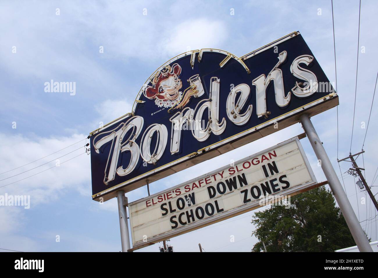 Tyler, TX: Borden Milk Products dairy company near downtown Tyler Stock ...