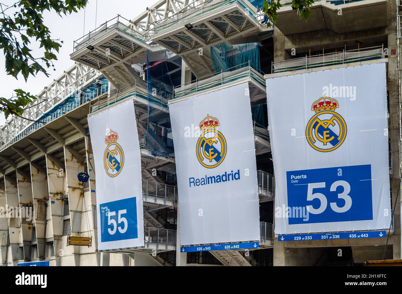 Santiago bernabeu stadium exterior hi-res stock photography and images ...