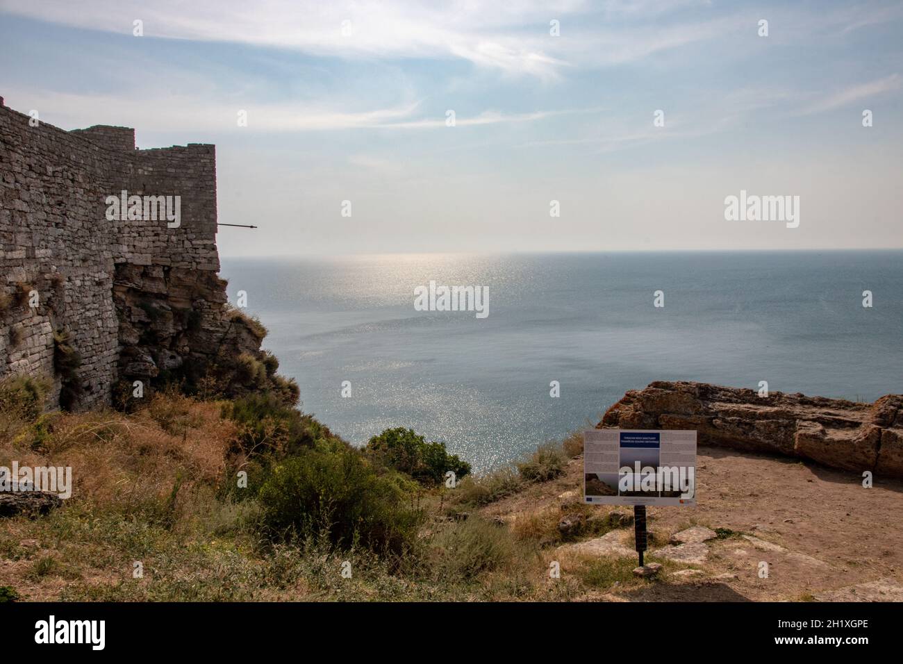 Cape Caliacra, Bulgaria - SEP 14, 2021. A beautiful sunset at Cape ...