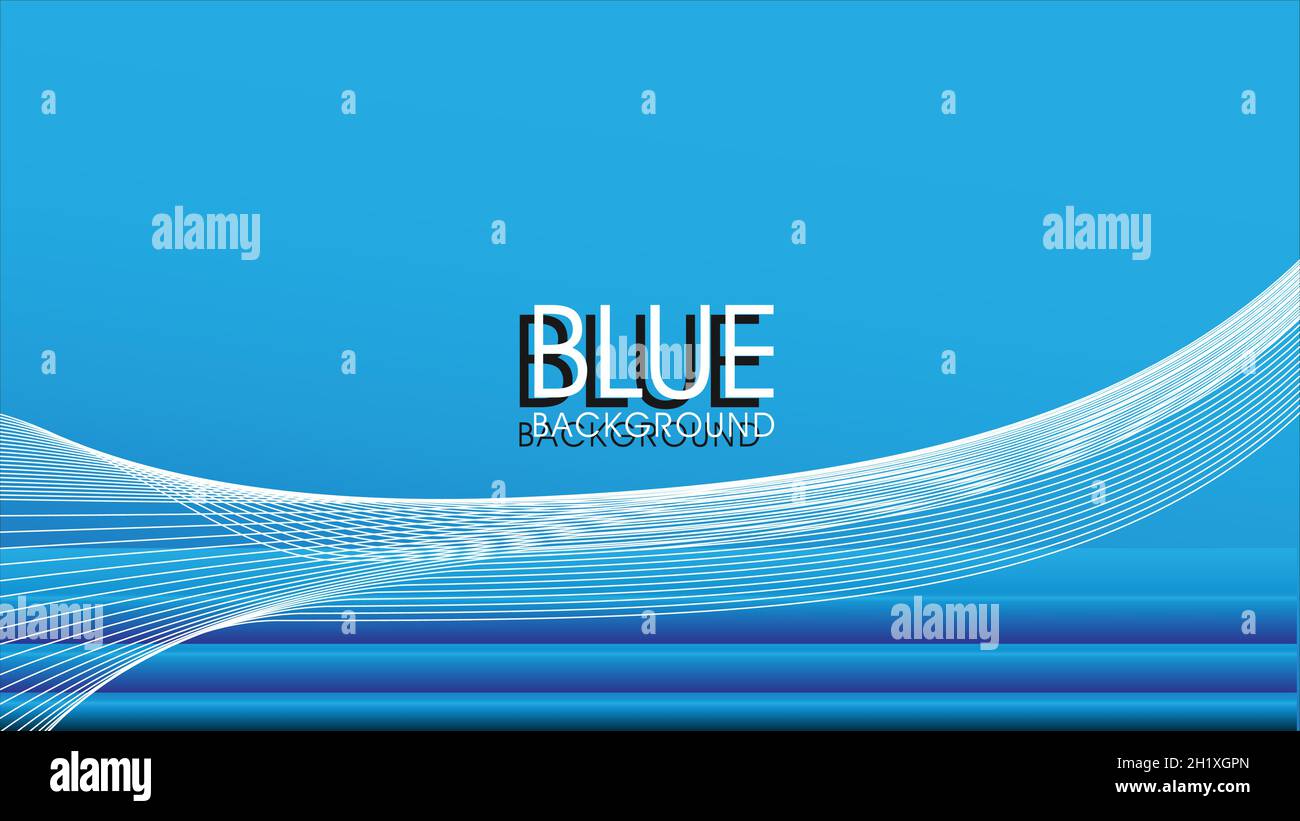 Abstract wavy wallpaper of the surface. Waved background. Cold colors ...