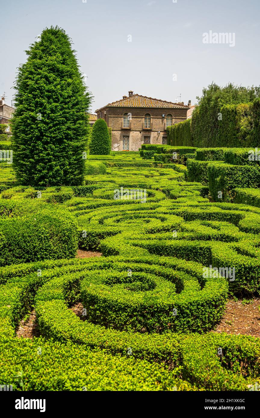 The Mannerist garden of surprise in Bagnaia, Viterbo, central Italy ...