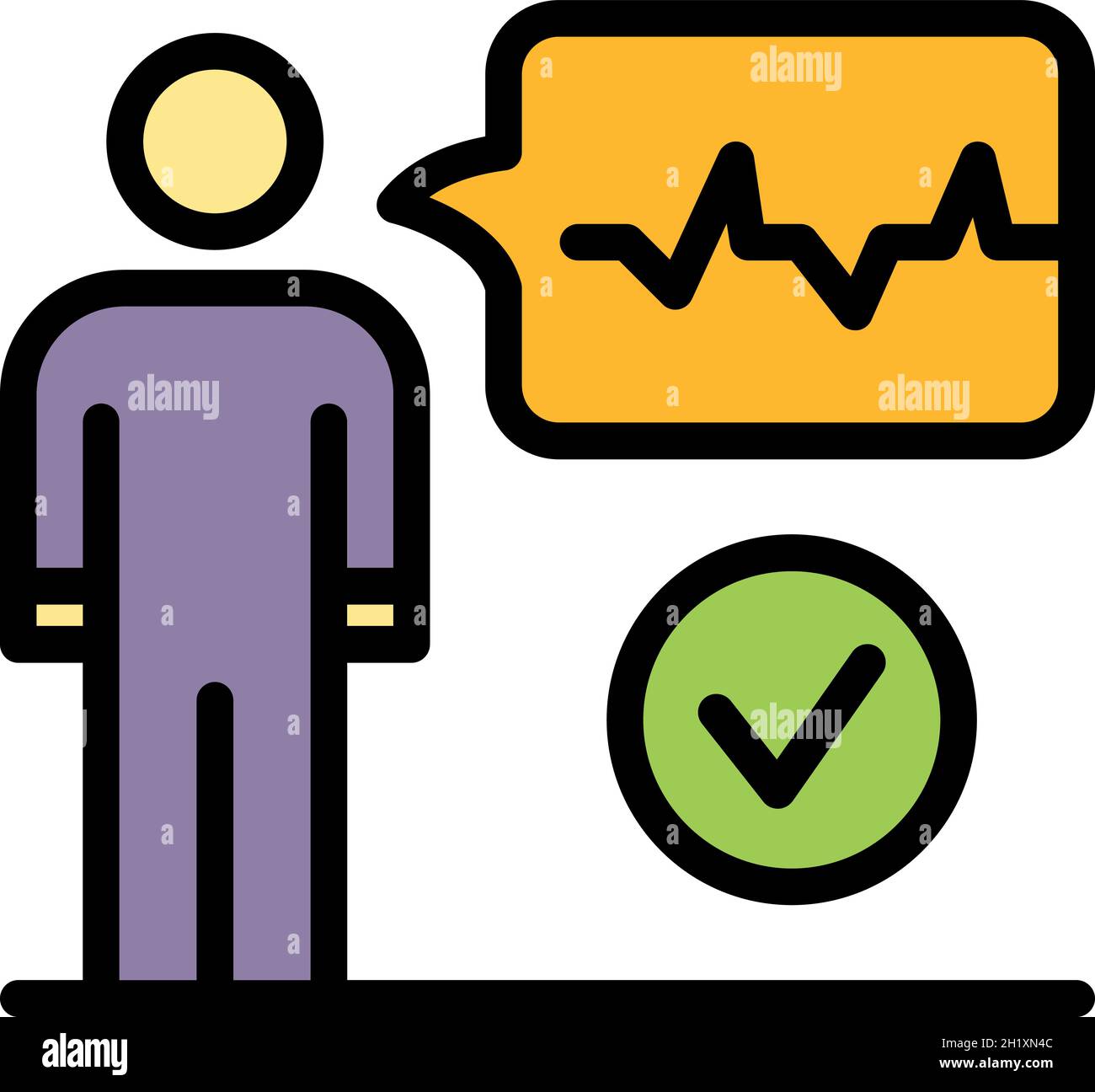 Voice authentication icon. Outline voice authentication vector icon ...