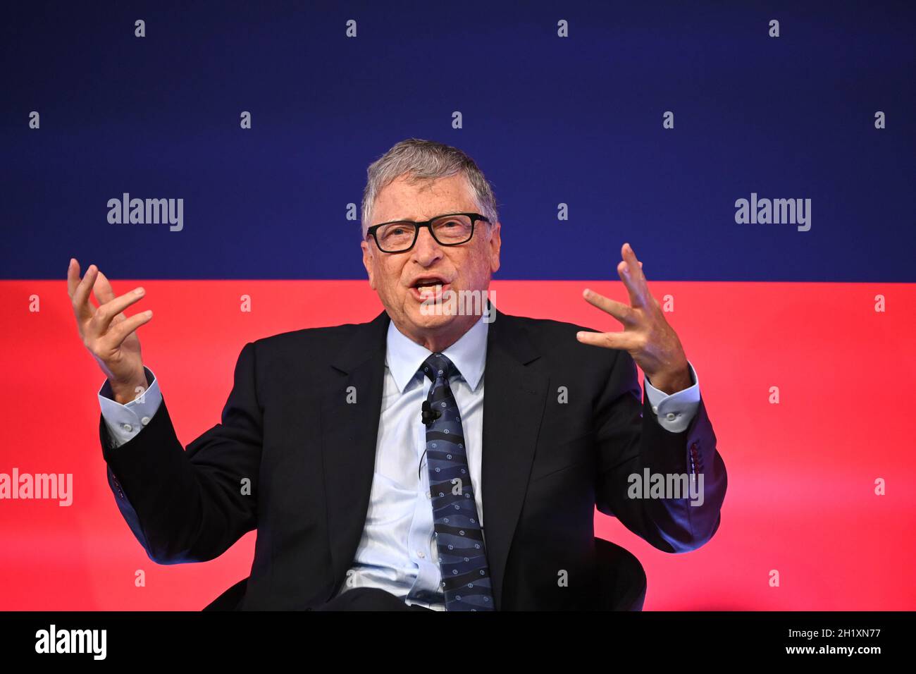 Bill Gates speaks during the Global Investment Summit at the Science ...