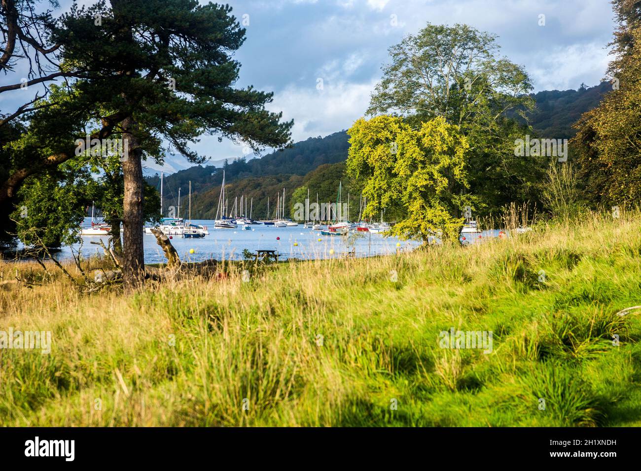 View of Lake Windermere from the southern end Stock Photo - Alamy