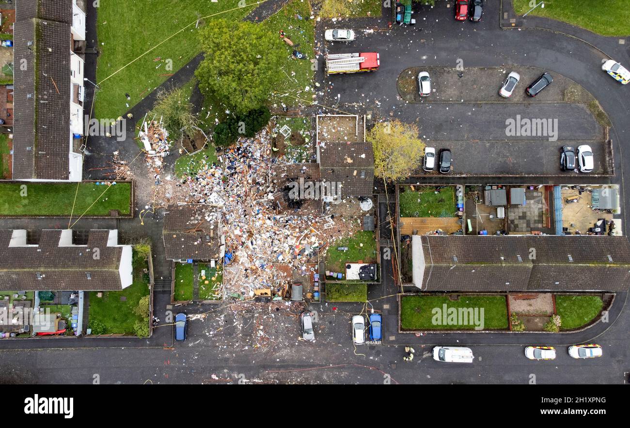 An image taken by drone of the scene in Gorse Park, Kincaidston, where ...