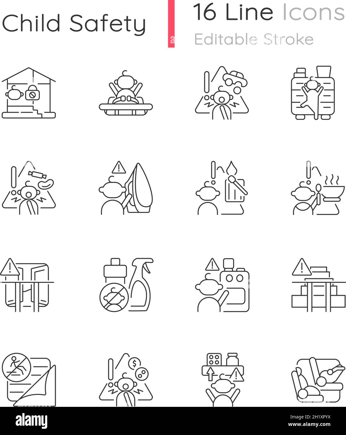 Child icons pack Stock Vector Images - Alamy