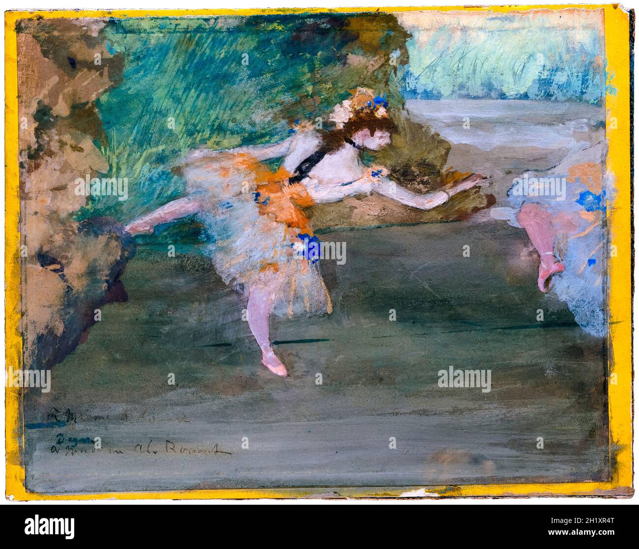 Edgar Degas, Dancer Onstage, painting, circa 1877 Stock Photo - Alamy