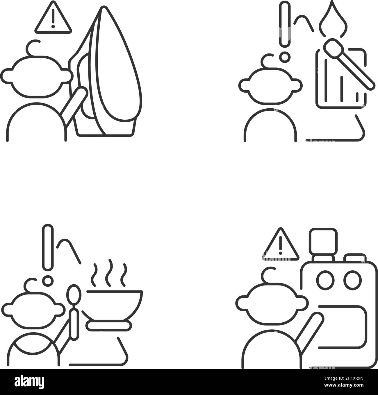 Danger burn Black and White Stock Photos & Images - Alamy