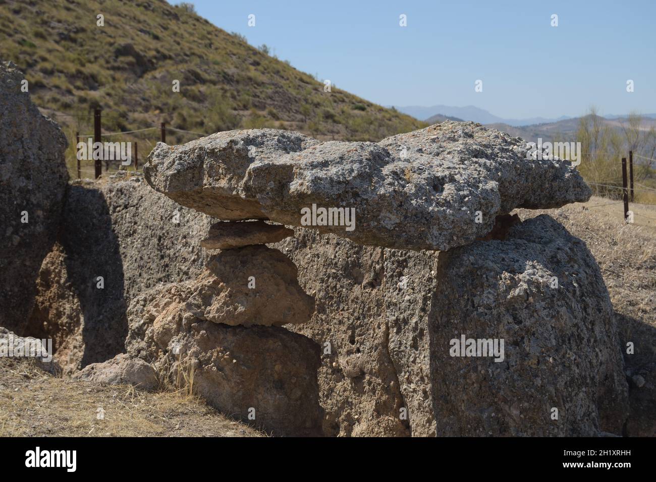Megalithic dolmen of bronze age, megalithic park of Gorafe, Granada ...