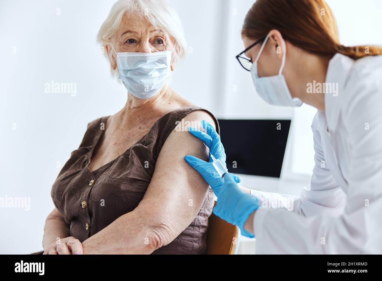 hospital patient covid-19 passport health care Stock Photo - Alamy
