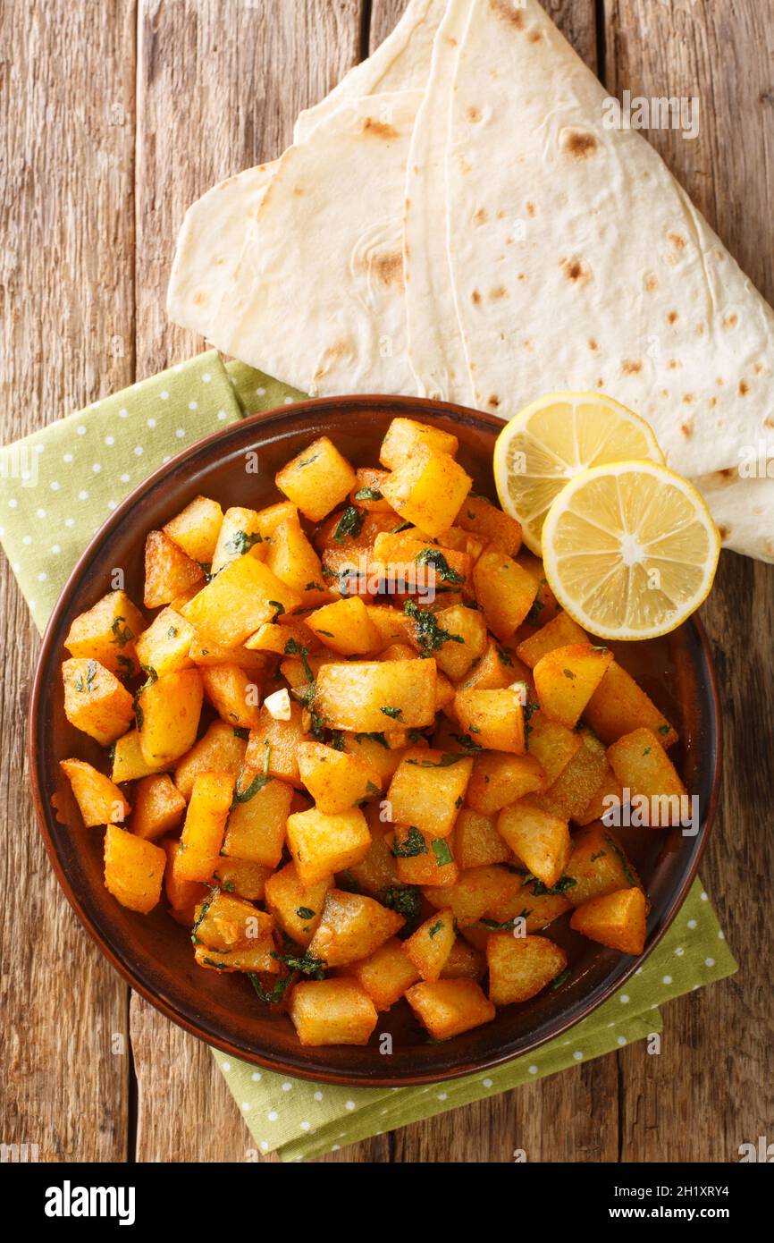 Batata harra is a Lebanese vegetable dish it consists of potatoes ...
