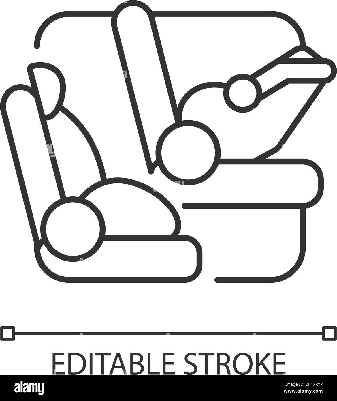 Age appropriate car safety seat linear icon Stock Vector Image & Art ...