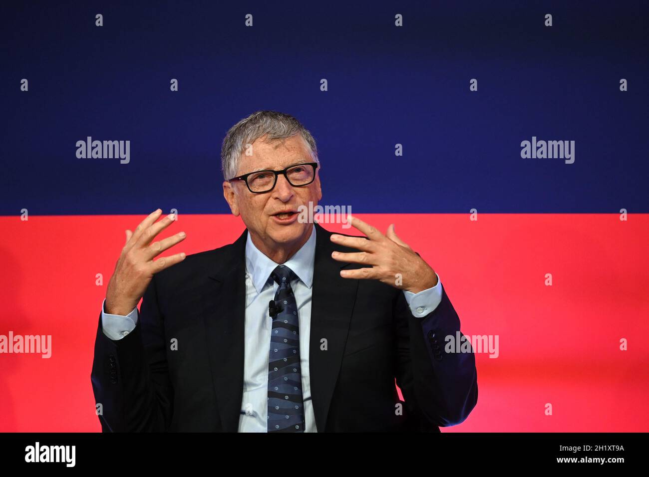 Bill Gates speaks during the Global Investment Summit at the Science ...