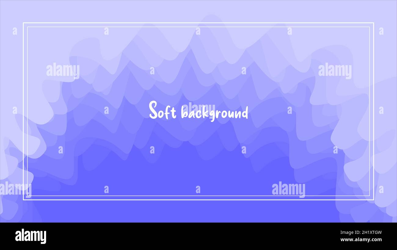 Abstract wavy wallpaper of the surface. Waved background. Cold colors ...