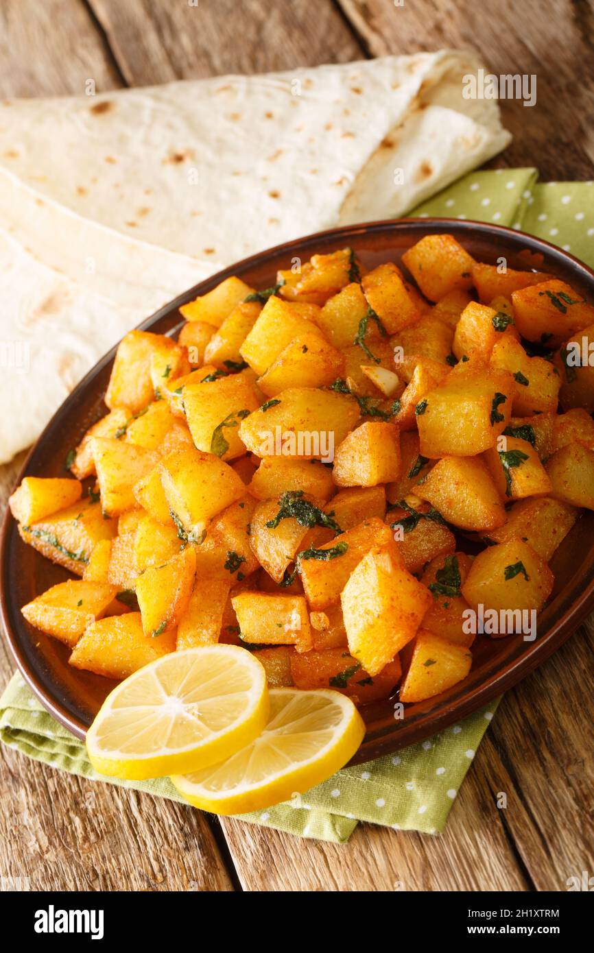 Batata harra is a Lebanese vegetable dish it consists of potatoes ...