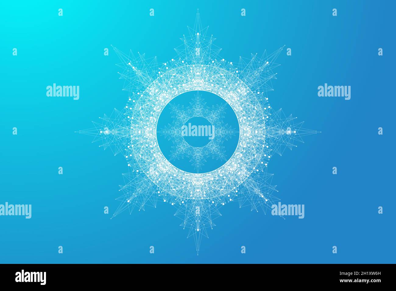 Expansion of life. Colorful explosion background with connected line ...
