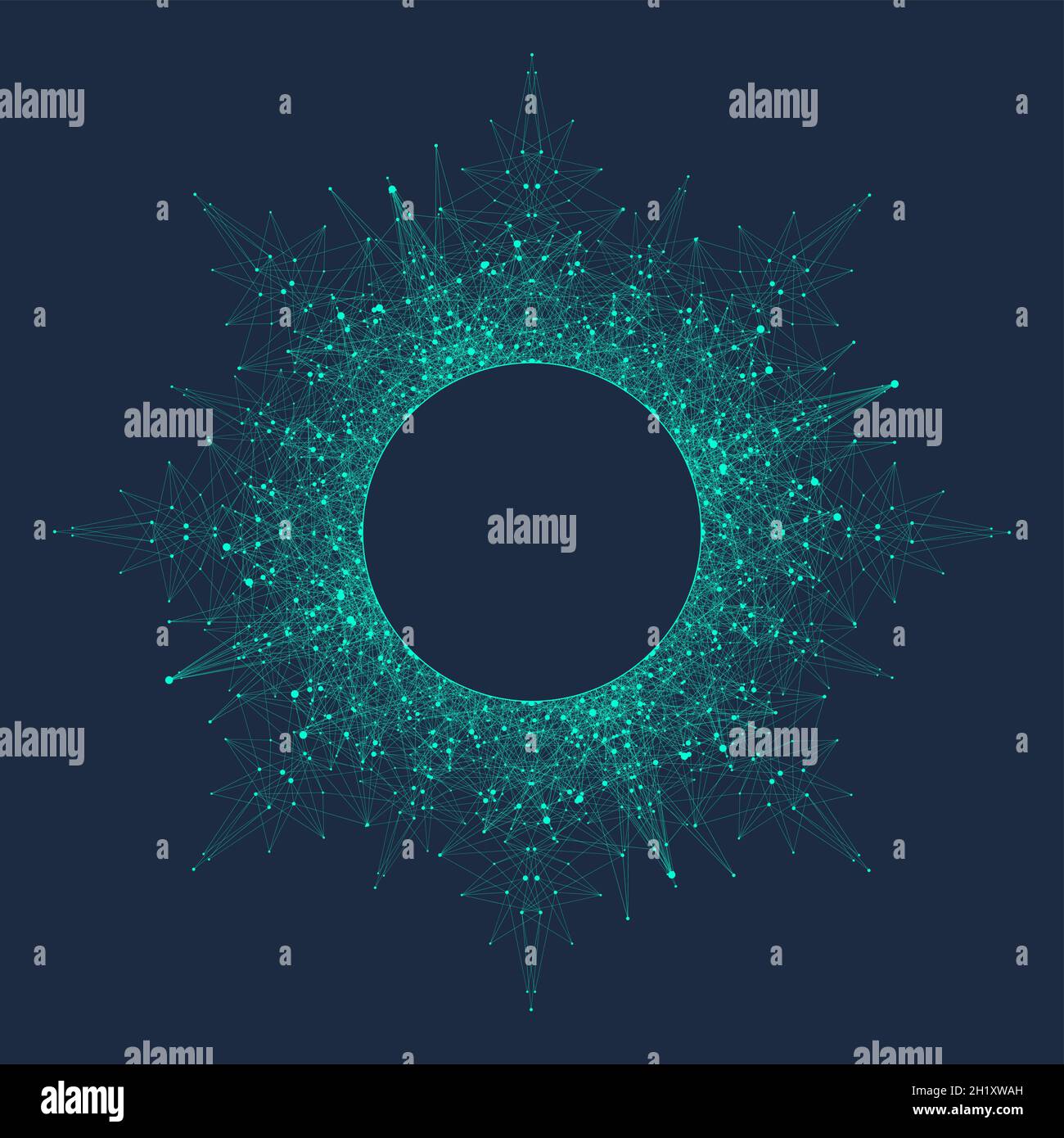 Artificial intelligence logo. Machine Learning concept. Digital Brain ...