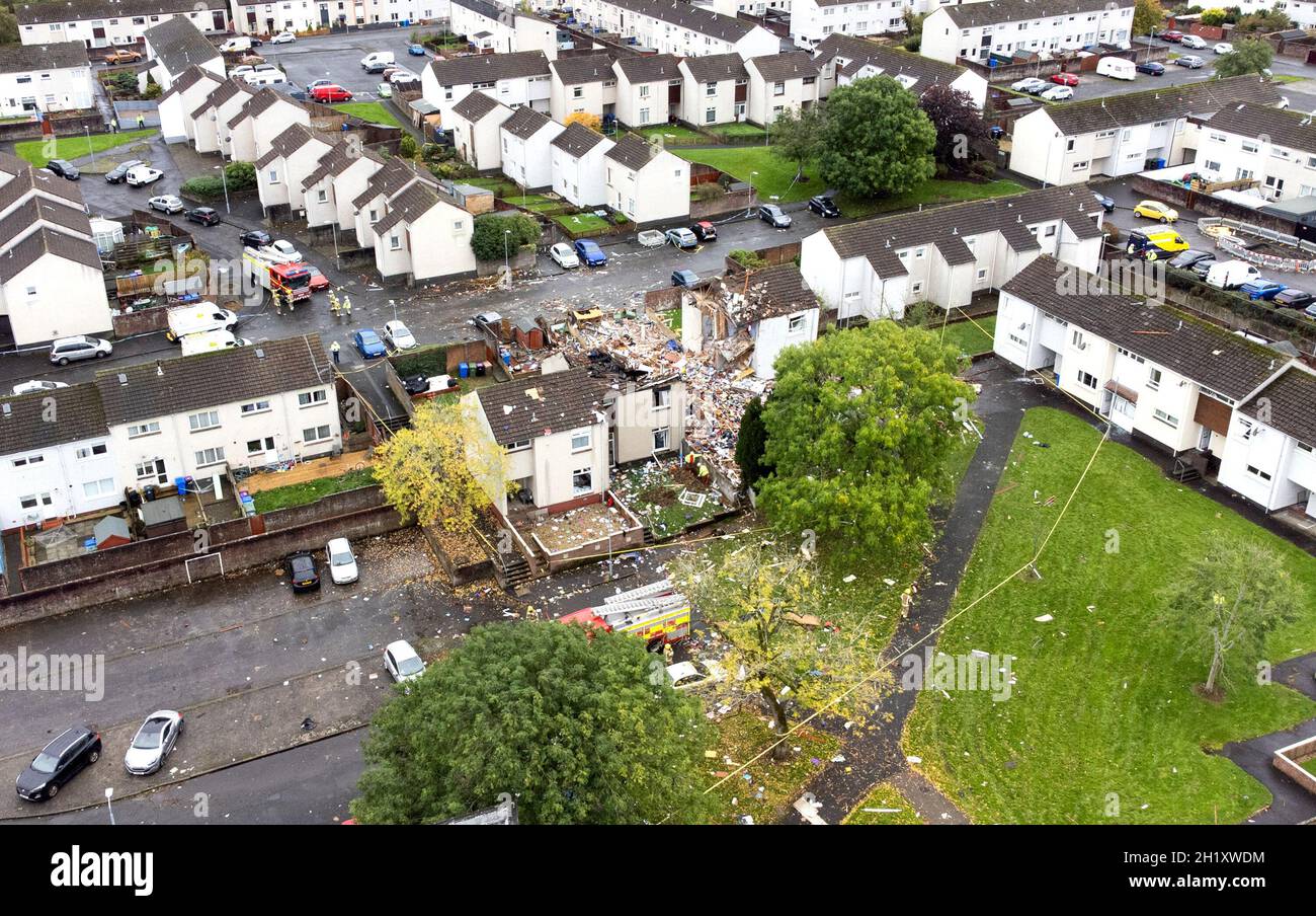 An image taken by drone of the scene in Gorse Park, Kincaidston, where ...