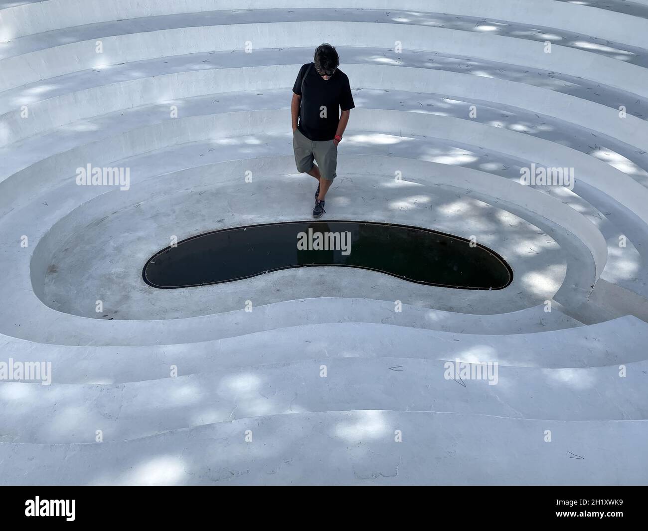 September 4, 2021: Man gazing Skys, a sculpture by Gunilla Bandolin at ...