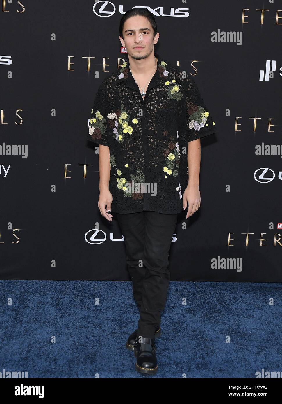 Los Angeles, USA. 18th Oct, 2021. Aramis Knight arrives at Marvel ...