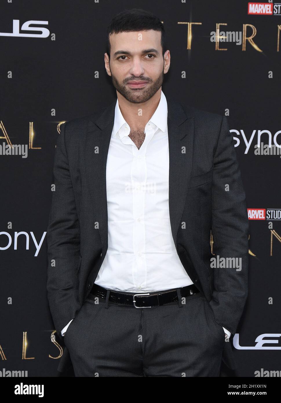 Hollywood Ca October 18 2021 Haaz Sleiman Arrives At Marvel Studios