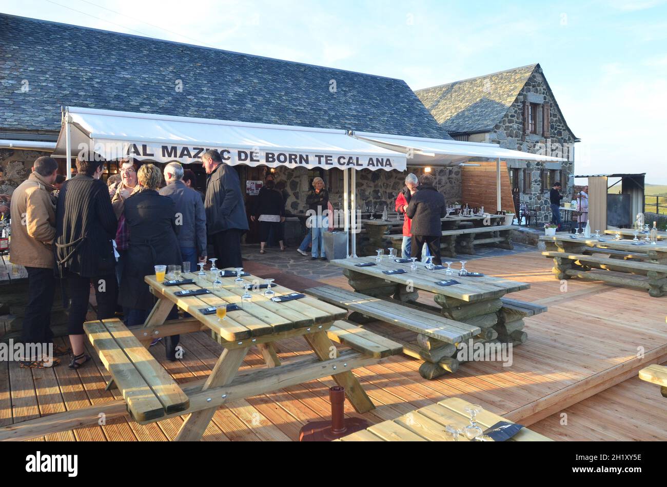 FRANCE. LOZERE (48). OCCITANIA. AUBRAC.THE BURON DE MAZUC DE BORN ...