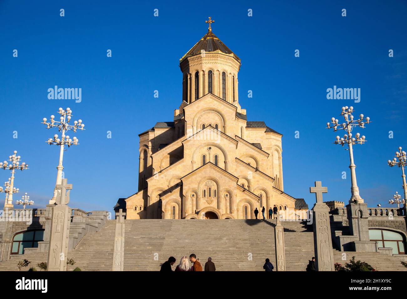 Holy Trinity Cathedral view, Tbilisi, Georgia Stock Photo - Alamy